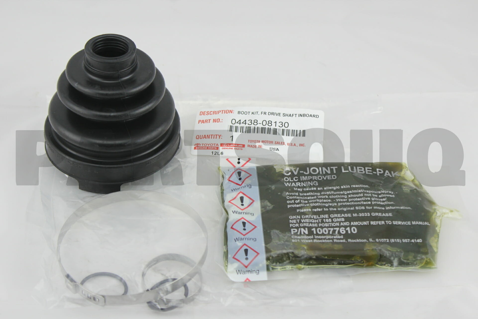 0443808130 Genuine Toyota BOOT KIT, FRONT DRIVE SHAFT INBOARD JOINT, RH ...