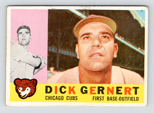 1960 Topps Card, #86 Dick Gernert, Boston Red Sox | eBay