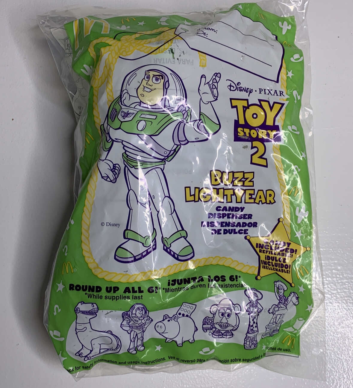 VINTAGE RARE SEALED MCDONALD'S 1999 TOY STORY 2 BUZZ LIGHTYEAR CANDY ...