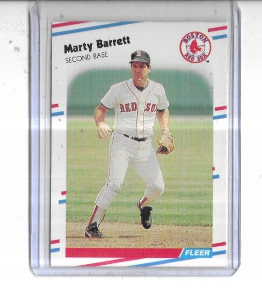 1988 Fleer #343 Marty Barrett Boston Red Sox | eBay