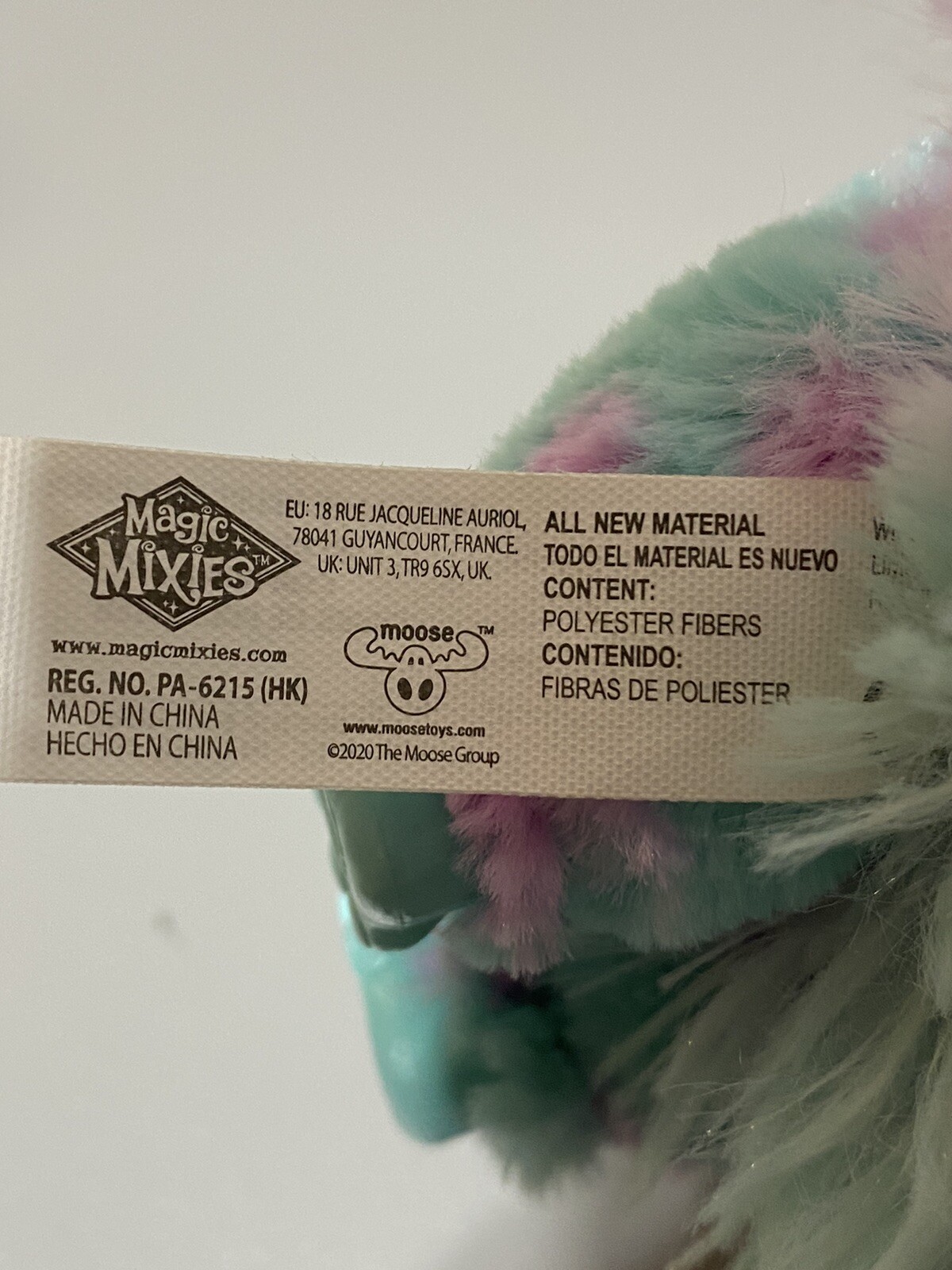 Moose Toys Magic Mixies Interactive 7”Teal Mixie Plush Doll Lights ...