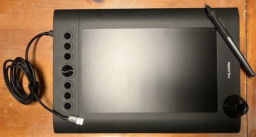 Huion H610 Pro V2 Graphic Drawing Table with Battery-Free Stylus ...