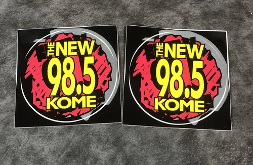 90’s THE NEW 98.5 KOME Decal 2x | eBay