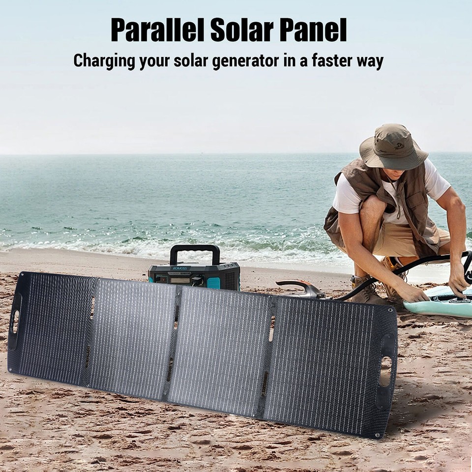 100W 200W Foldable Solar Panel Solar Power Supply Solar Kit For Home RV Camping | eBay
