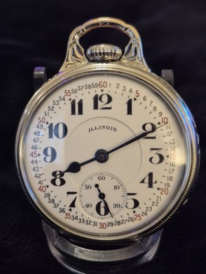 Illinois Sangamo Special 60hr, 23j, s17 Mod13, RRGr, 6 adj Pocketwatch ...