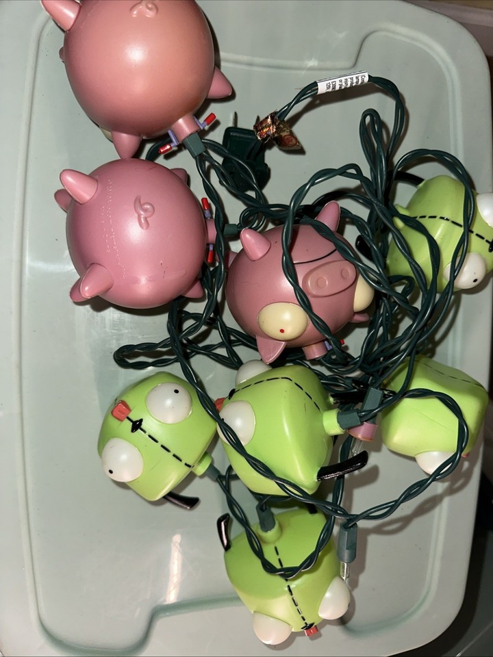 Gir And Pig Fairy Lights 10ft Indoor Lights 2010 Invader Zim Christmas ...