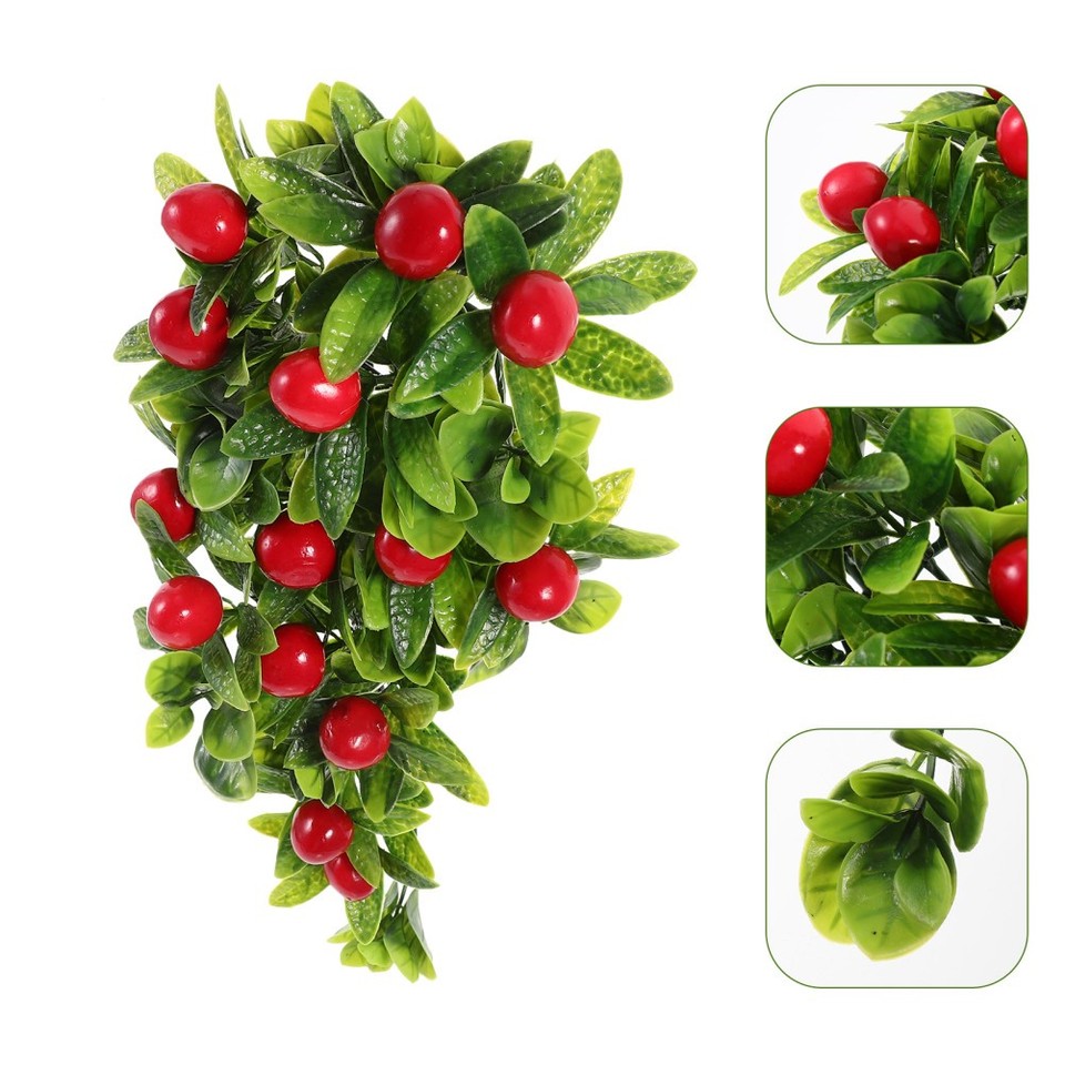 Simulated Green Leaf Fruit Vine Party Hanging Vine Wall Hanging ...