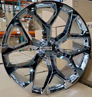 2022 GMC Replica Chrome Snowflake 201 Rims | One Piece Cast | 24 Offset ...