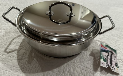NWT SILGA TEKNIKA Italian 17028, 11 IN, 28cm Casserole 18/10 Stainless Steel | eBay