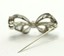 Vintage German 835 Sterling Silver Filigree Bow Brooch Pin | eBay