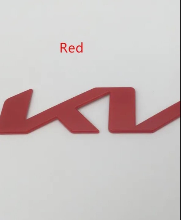 KIA LETTERS RED GLOSY BADGE EMBLEM LOGO Red 21 X 4.9 cm | eBay UK