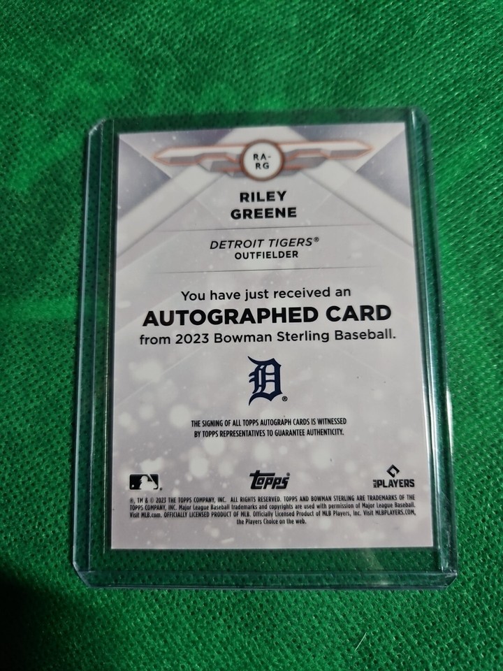 2023 Bowman Sterling - Riley Greene 1/1 SUPERFRACTOR - AUTO RC Rookie ...