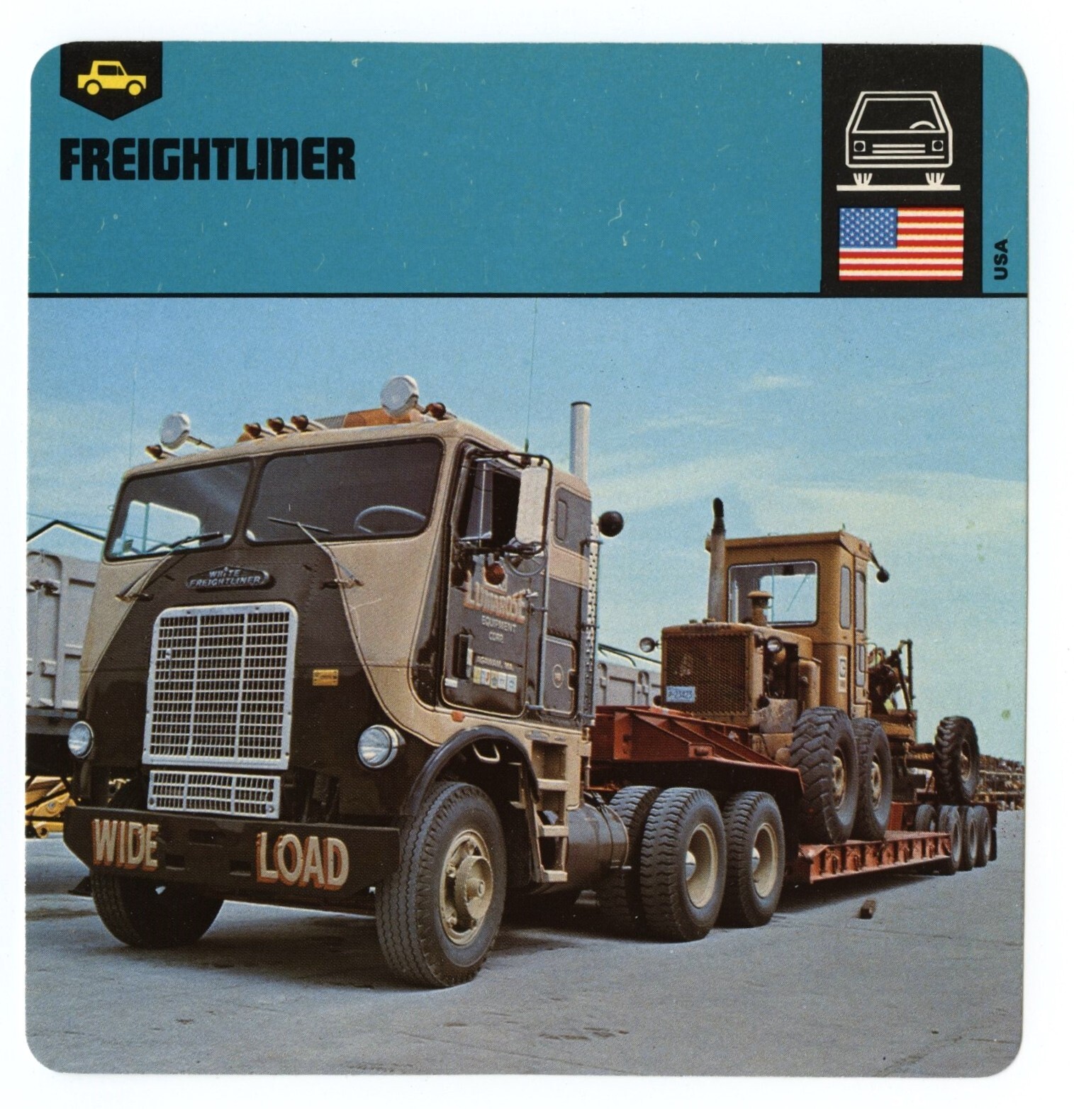 Freightliner - Utility Truck Edito Service Auto Rally Card | eBay