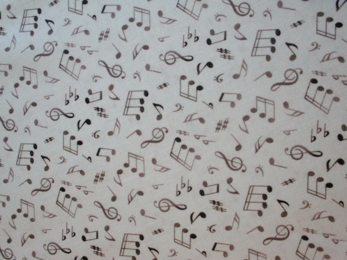 White Music Note On Blue Background