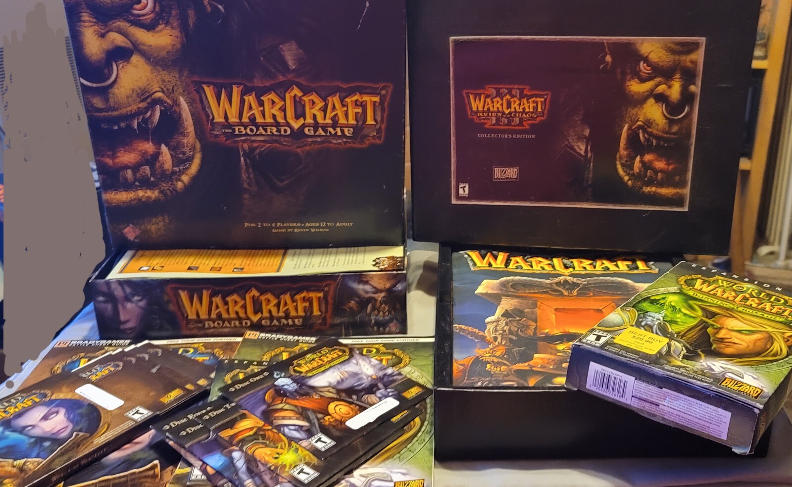 World Of Warcraft & Warcraft Lot The Board Game 2003 PC Collector ...