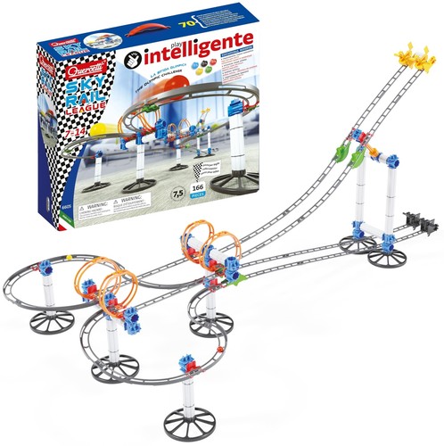 Quercetti Skyrail League Marble Run - Build Parallel Tracks with Loops ...