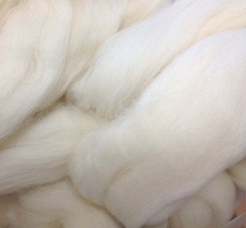White Wool. Felting, Spinning Fiber, Eco Peruvian Highland, OEKO-TEX ...