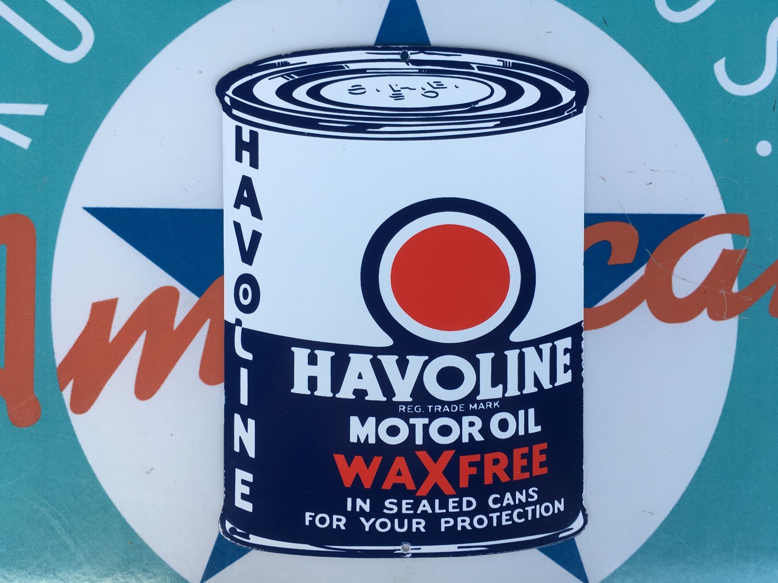 top quality HAVOLINE MOTOR OIL porcelain coated 18 GAUGE steel SIGN | eBay