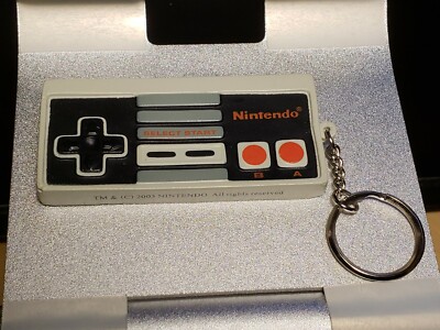 Classic Nintendo NES Rubber CONTROLLER KEYCHAIN with Metal Keyring | eBay