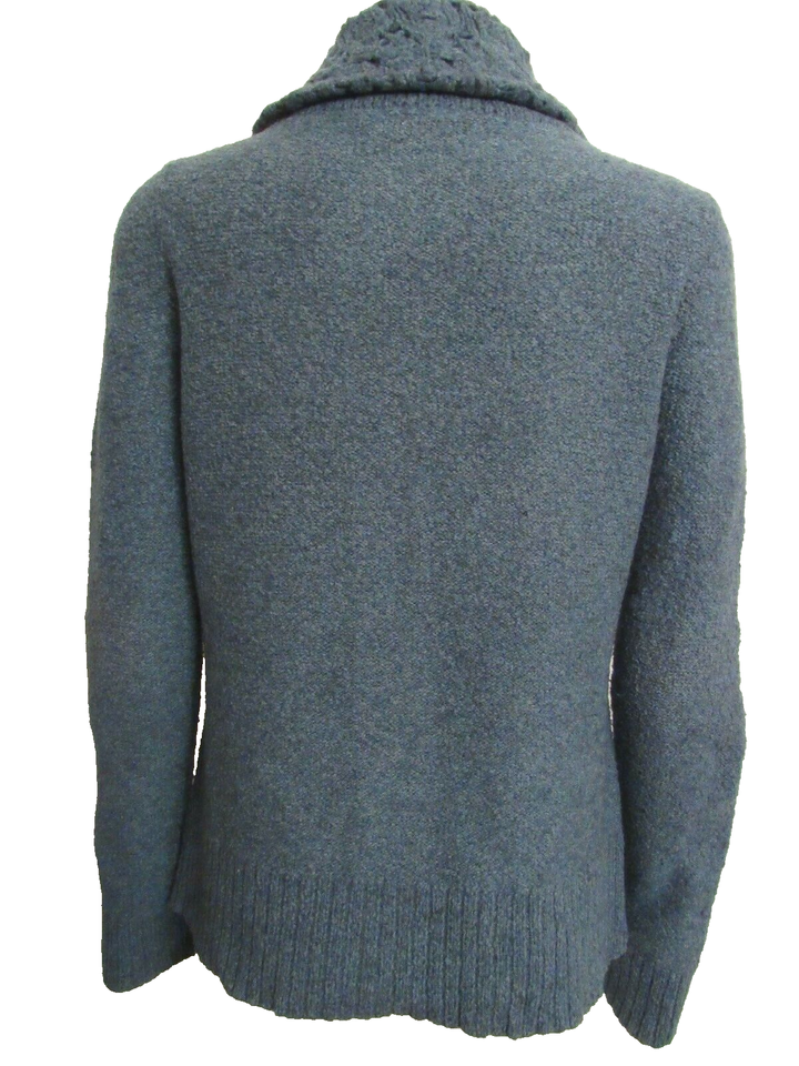 CLASSIQUES ENTIER SIZE S KNIT BUTTON CARDIGAN SWEATER CROCHET COLLAR | eBay