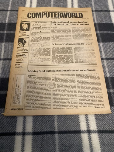 Computer World Newspaper Magazine February 20 1984 PC Apple iic IBM ...