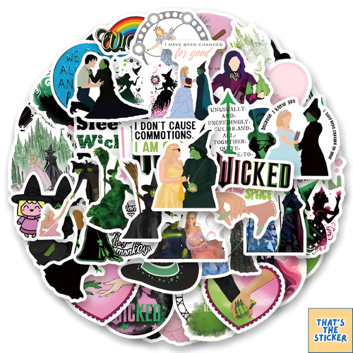 Wicked Musical Self Adhesive Stickers 10 Mystery Pack - Wizard of Oz ...