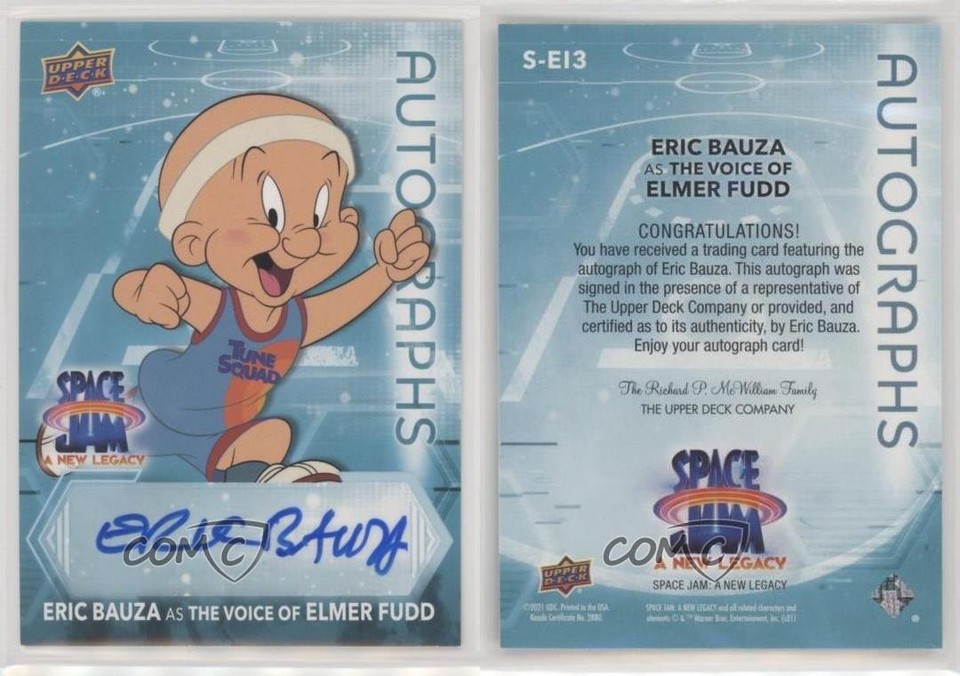 2021 Upper Deck Space Jam A New Legacy Teal Eric Bauza as Elmer Fudd ...