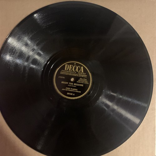 Fred Waring, 12", 78 rpm, V+, Begin The Beguine, Decca 29196 | eBay