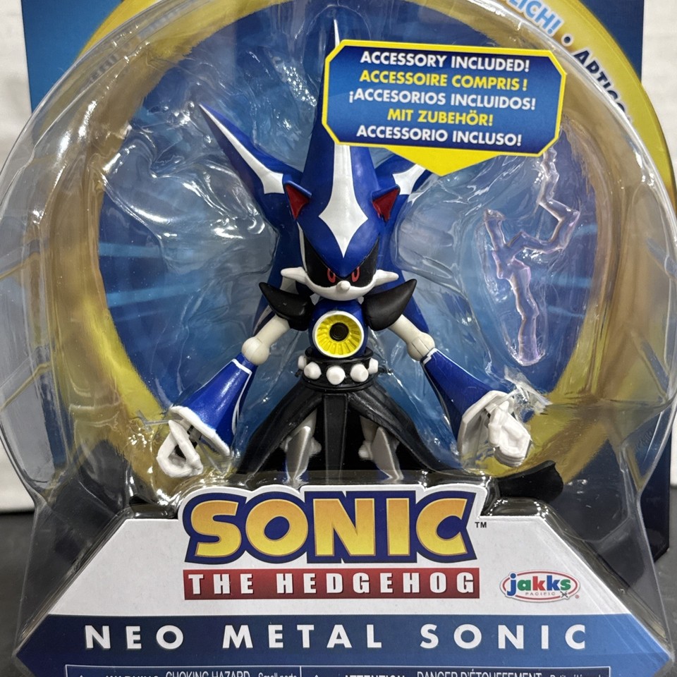 Sonic The Hedgehog NEO METAL SONIC 4" Action Figure With Electric Wand ...