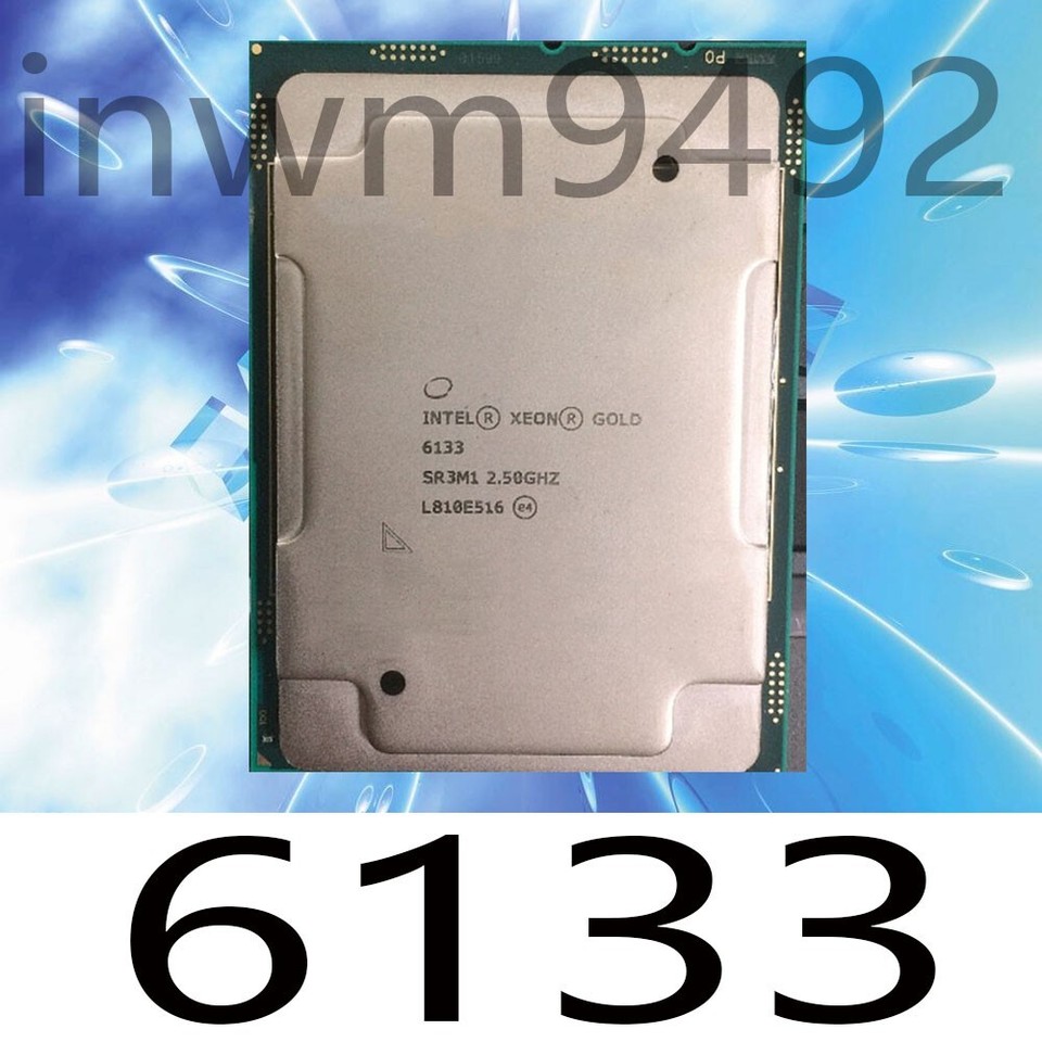 Intel Xeon Gold 6133 SR3M1 2.50GHz 20-Core 27.5MB 150W LGA-3647 CPU Processor | eBay