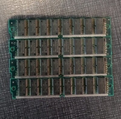 4x 16MB 4Mx32 EDO 72-Pin Non-Parity 60ns 5V SIMM Memory 64MB 4x32 Mac ...