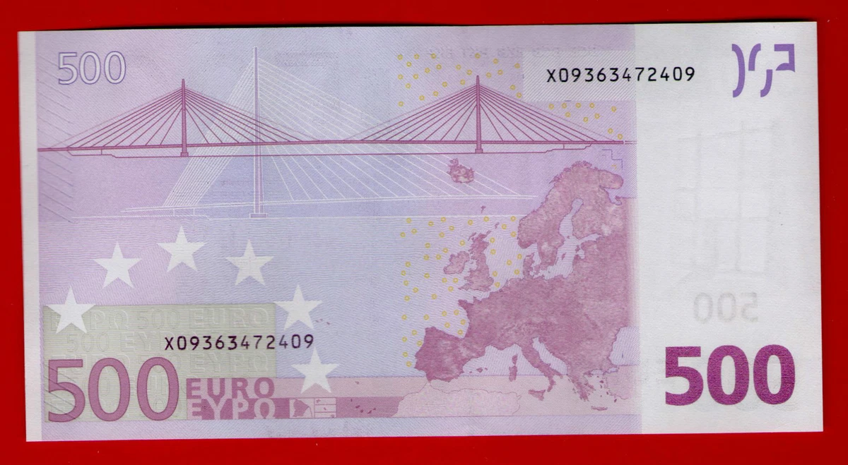 500 Euro Bill Back