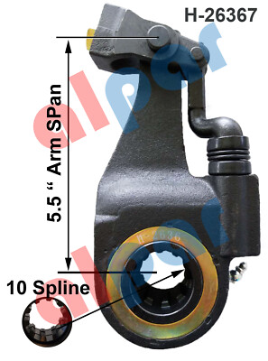10 Spline 5.5" Automatic slack adjuster Ref: Bendix 065170 / K041870 H ...