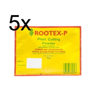 5x 18g ROOTEX-P Plant Cutting Powder Hydroponics Seedling Cloning Root ...