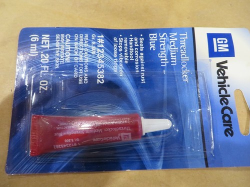 GM DEALER THREADLOCKER medium blue OEM # 12345382 | eBay