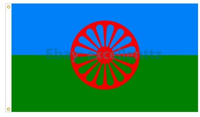 Rom Gypsy Flag Of The Romani People Flag 3X5FT 90x150cm Free Shipping ...