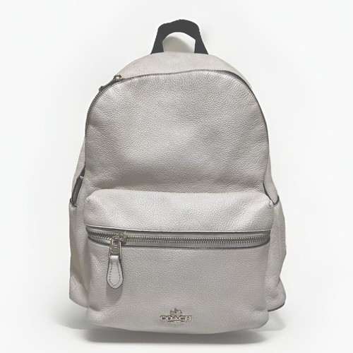 Coach Pebbled Leather Charlie Cream Backpack | eBay