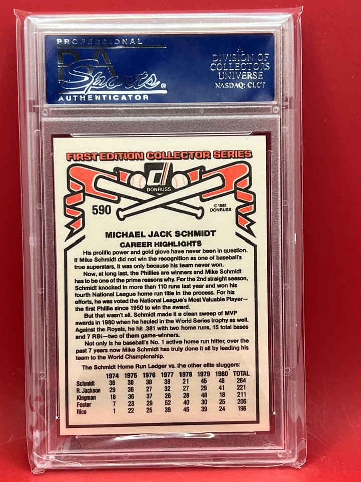 1981 Donruss Mike Schmidt #590 PSA 9 | eBay