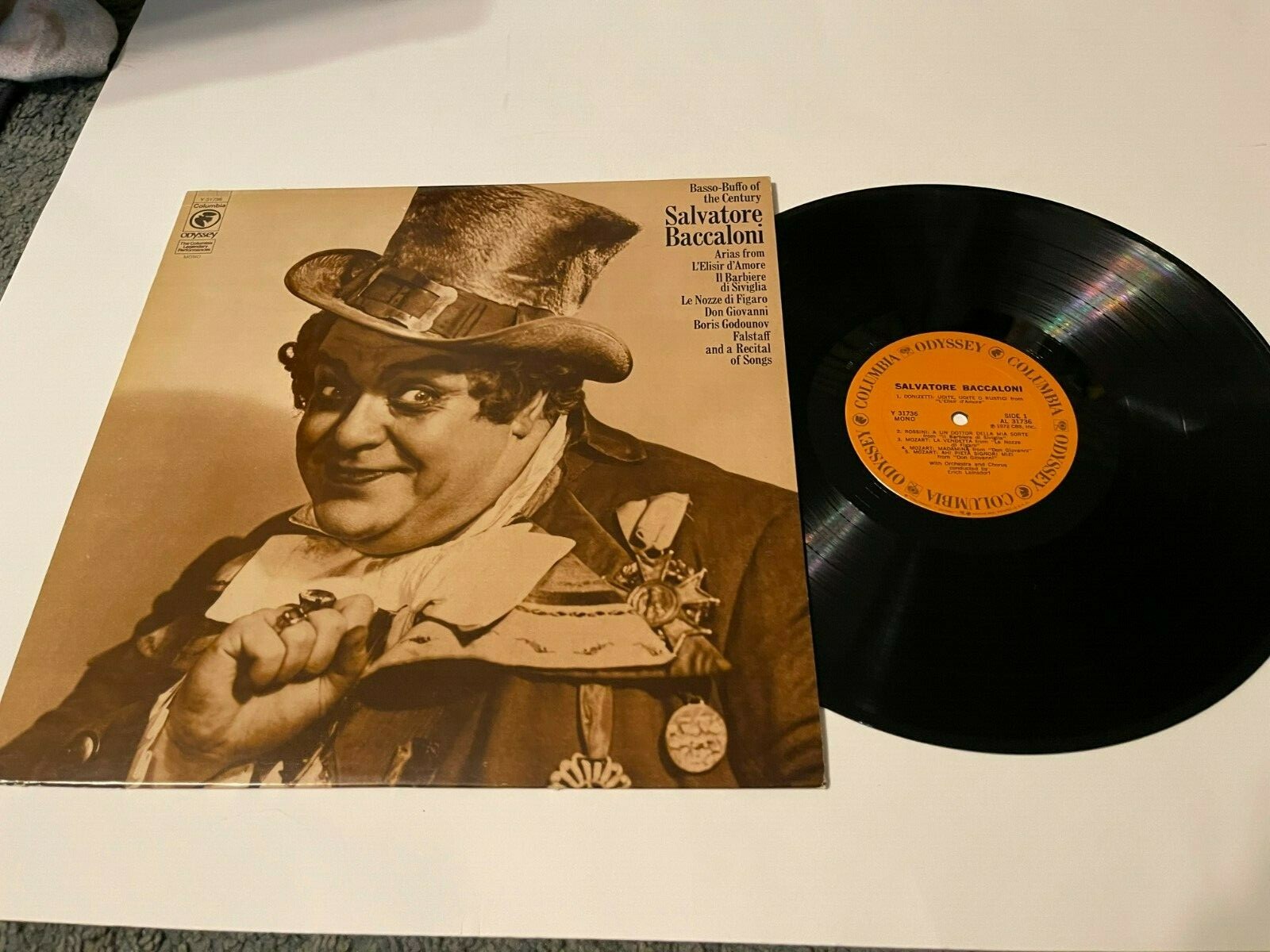 SALVATORE BACCALONI LP Basso-Buffo of the Century - Columbia / Odyssey ...
