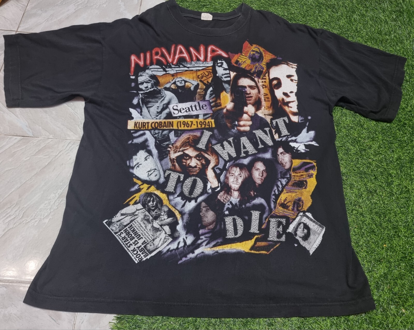 Rare Vintage 90s Nirvana Why Kurt Cobain Grunge Band … - Gem