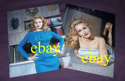 Julie Newmar 8x10 color photos Lot rare images beach towel excellent ...