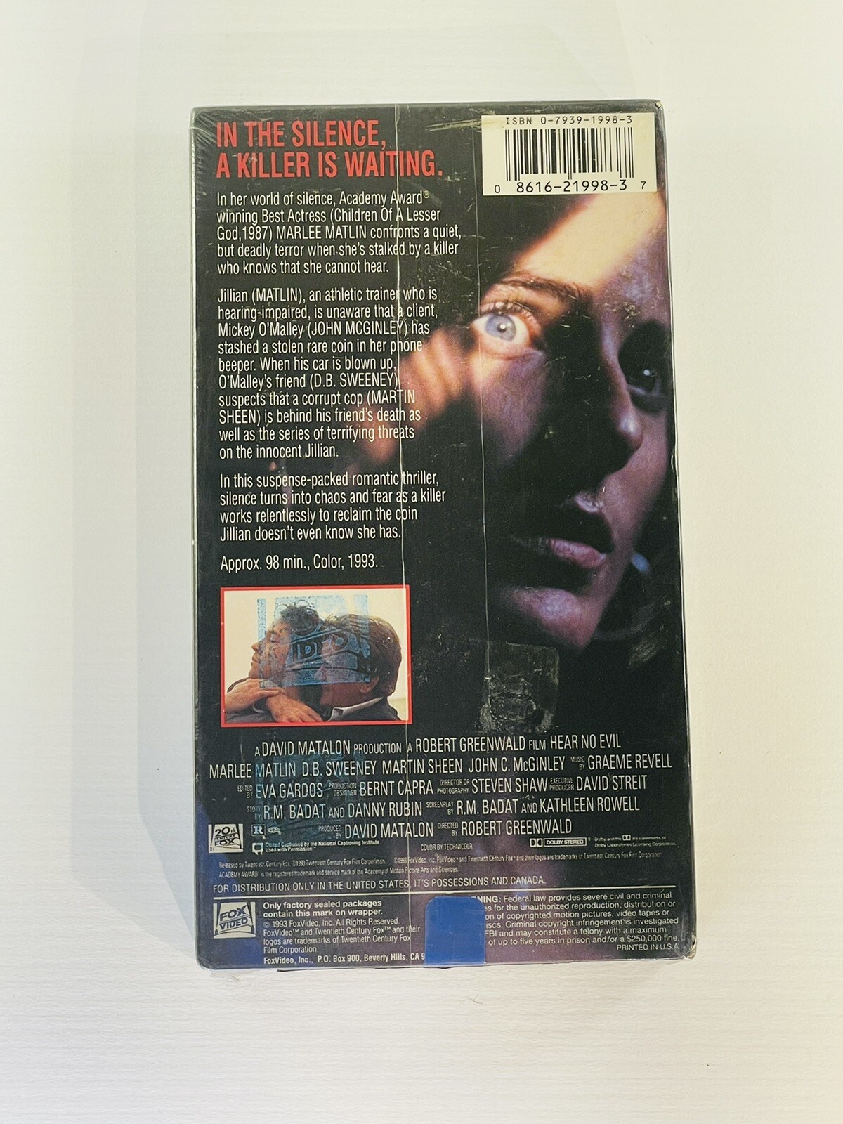 Hear No Evil (VHS, 1993) for sale online | eBay