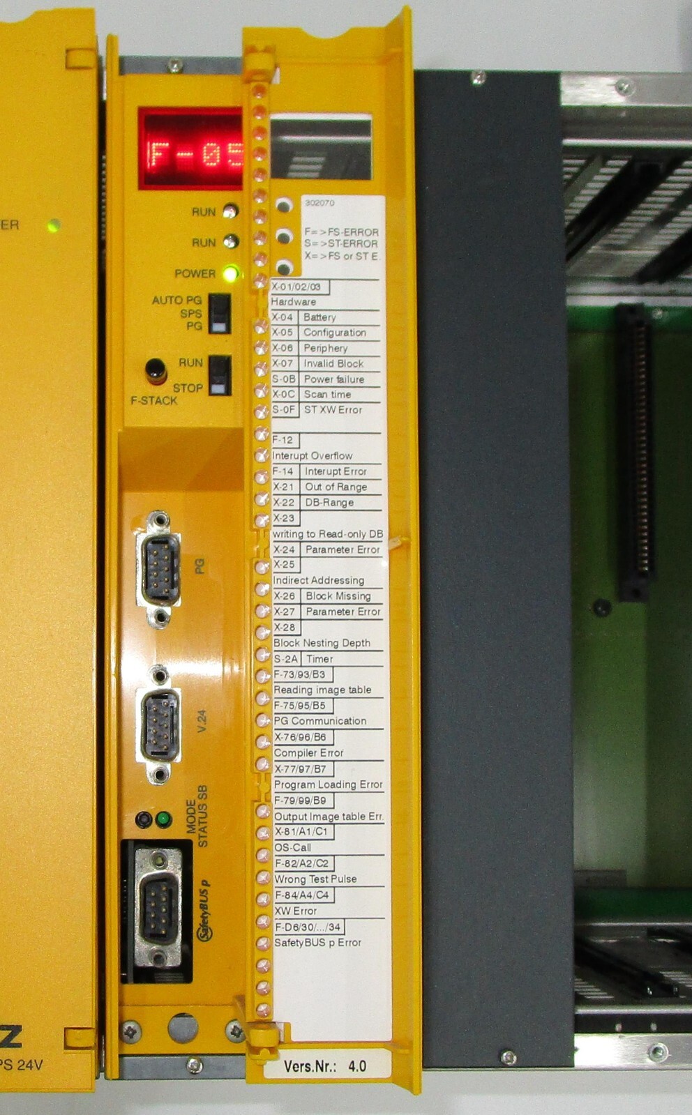 Pilz PSS1 SB CPU 302070 Vers 4.0 module | eBay