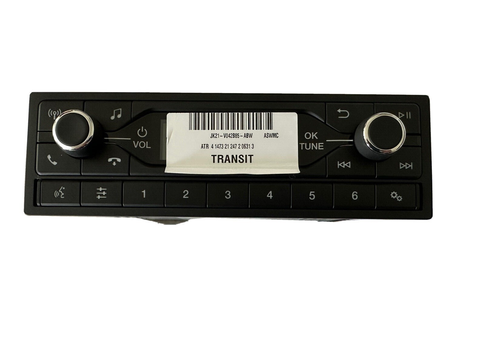 Ford Transit Custom Radio Dab Stereo Head Unit Bluetooth KK3T-18D815-DJ ...