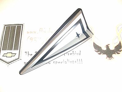 67-1968 FIREBIRD 400 FRONT BUMPER NOSE CREST / EMBLEM - METAL & VINYL ...