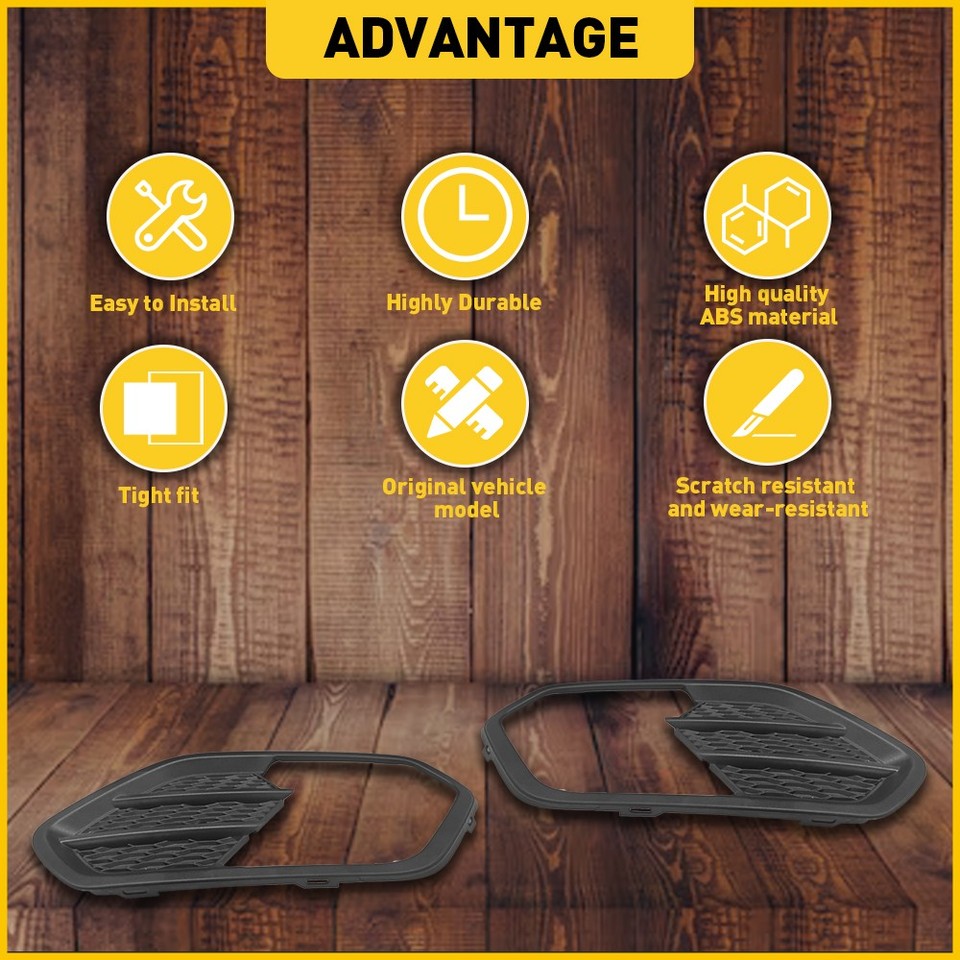 Pair Right & Left Side Fog Light Lamp Cover Bezel For Ford Escape 2017 ...