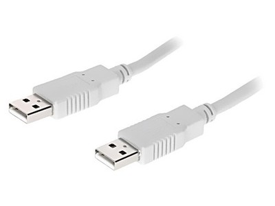 CAB-USB2AA/1.0-GY Kabel USB 2.0 USB A-Stecker,beiderseitig 1m grau Ader ...