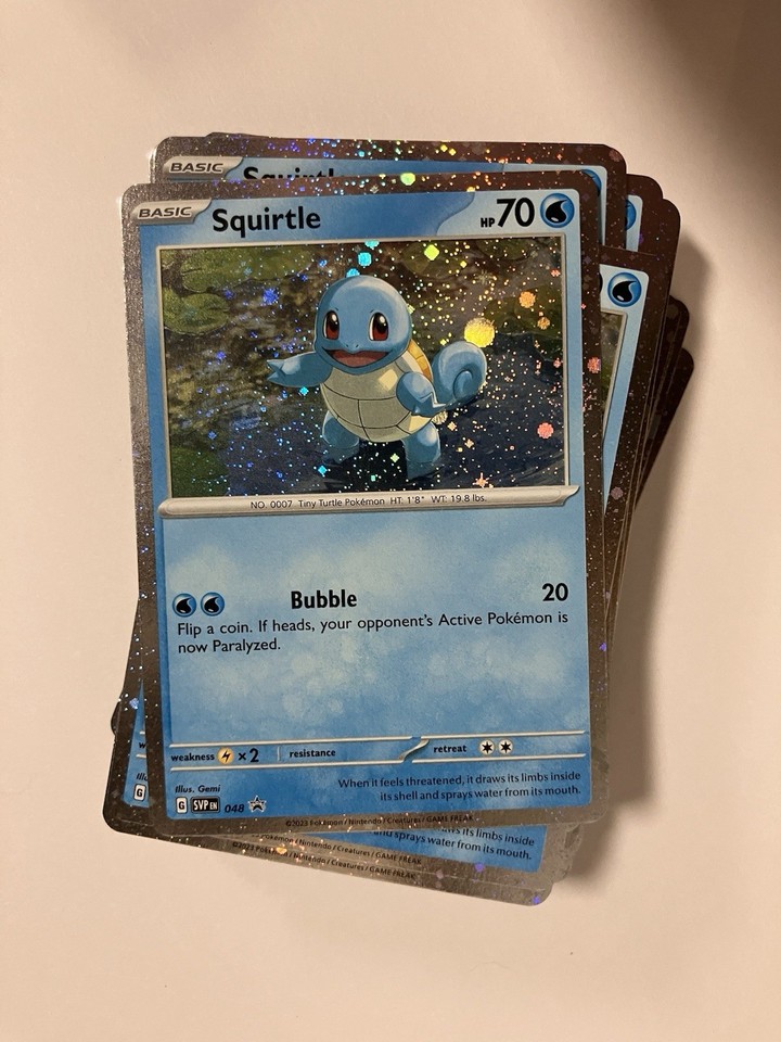 144x LOT - Pokémon 151 Promo Bulbasaur Charmander Squirtle SVP 046 047 ...