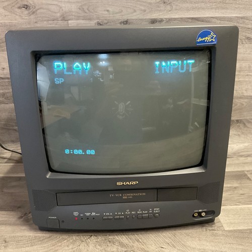 Sharp TV VCR VHS Combo Unit 13" CRT Gaming 13VT-K100 & Remote (See ...