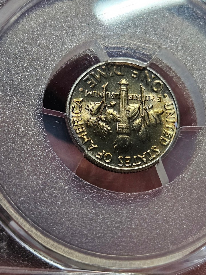 🌟 1965 SMS Roosevelt Dime Special Mint Set Coin PCGS SP67 TONED | eBay